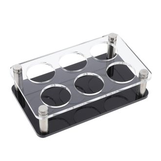 Valiclud LOORGVEL Acryl Schnapsglashalter Rack f&uuml;r Bar Party Praktischer Shotglas St&auml;nder mit Moderner Optik Platzsparend f&uuml;r Zuhause und Minibar Robust und Ei