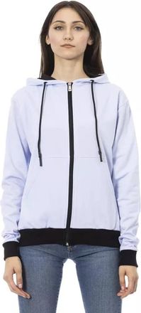 Baldinini Trend Baumwollpullover - - Sweatshirts & Hoodies - Damen - Blau - M