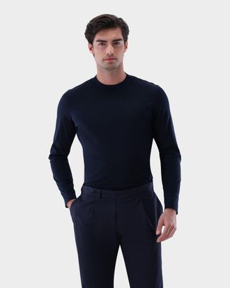 van Laack Stehkragenshirt aus Swiss Cotton