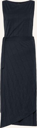 HUGO BOSS Strickkleid Equadri In Wickeloptik blau