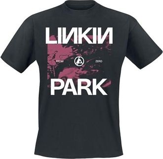 Linkin Park from Zero Park Homme T-Shirt Manches Courtes Noir 4XL 100% Coton Regular/Coupe Standard