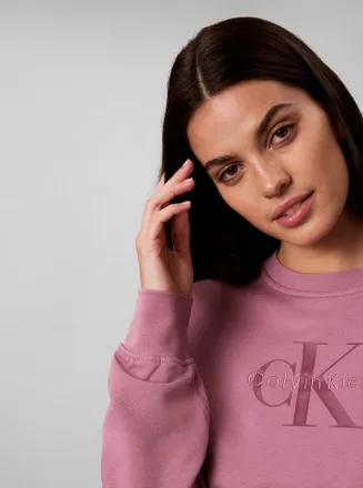 Calvin Klein Jeans Sweatshirt LS MONOLOGO FRENCH TERRY RLXD CR, Logoschriftzug