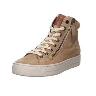 Paul Green Chaussons pour femme avec largeur relax et semelle intérieure amovible, baskets basses pour femme, beige, 35.5 EU