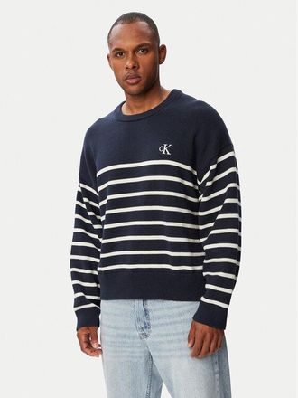 Calvin Klein Jeans Pullover LV04RG305G Dunkelblau Relaxed Fit