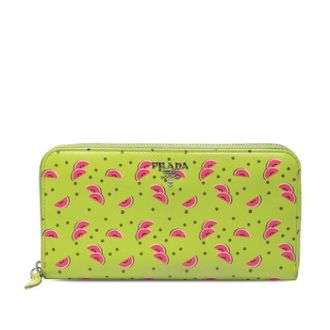 Prada Portefeuille Long Pre-owned - Femme - Pre-owned - Vert - Taille: ONE Size