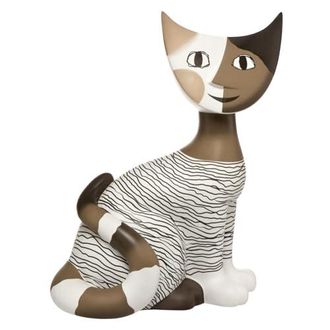 GOEBEL Rosina Wachtmeister Katzen-Figur Odilia aus Porzellan in warmen Farben, H&ouml;he: 47,5cm, 31-237-02-1