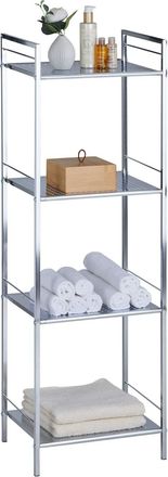 IDIMEX Regal Badregal Metallregal Mehrzweckregal MATIS, verchromt, mit 4 Böden