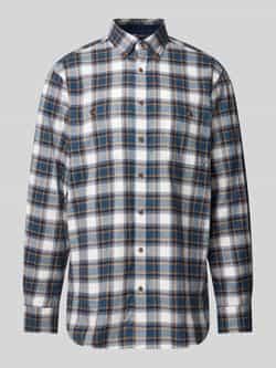 Christian Berg Light-Flanellhemd mit Button-Down-Kragen