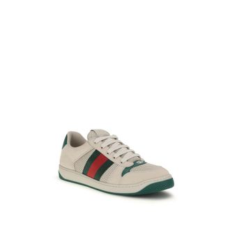 Gucci Mens Beige Polyester Athletic Sneakers