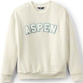 Lands End Sweatshirt SERIOUS SWEATS, Damen, Größe:40-42 regular, Grau, Baumwoll-Mischung/Polyester-Mischung, by Lands End