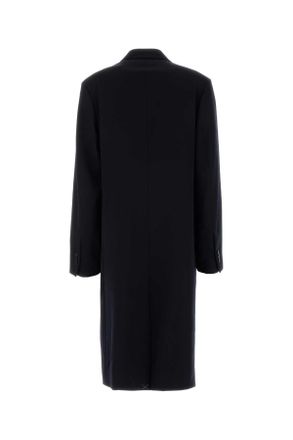 Loewe Virgin Wool Blend Coat - Navy