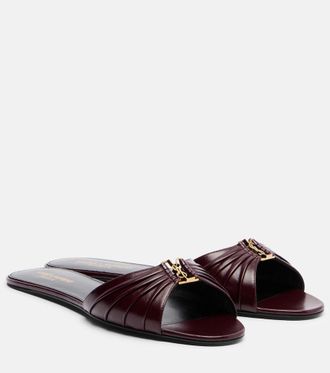 Saint Laurent Mules Babylone en cuir