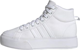 adidas Damen Bravada 2.0 Platform Mid Shoes, Cloud White/Cloud White/Chalk White, 40 2/3 EU