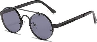 Generic Lunettes de soleil rétro punk pour hommes et femmes, pare-soleil extérieur, lunettes de plage décoratives (couleur : B, taille : moyen) 2026, C, Taill