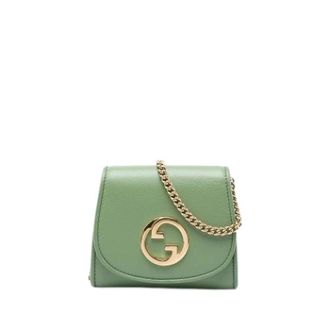 Gucci Pre-owned Blondie Wallet on Chain - Femme - Pre-owned - Vert - Taille: ONE Size