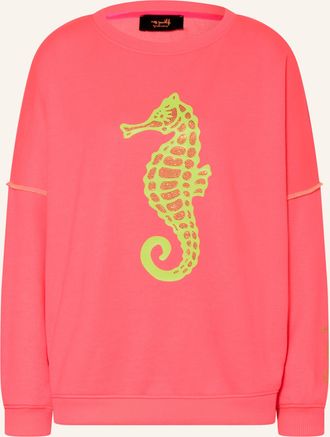 Miss Goodlife Miss Goodlife Oversized-Sweatshirt Mit Schmucksteinen pink