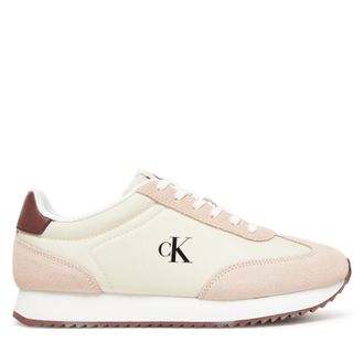 Calvin Klein Jeans Sneakers Calvin Klein Jeans Runner Laceup Mg Nylon Mix YW0YW01828 Écru