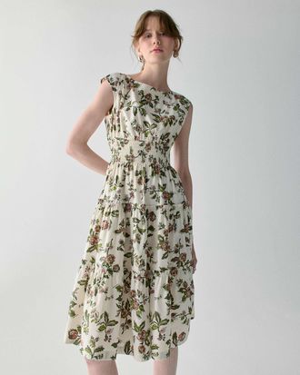 Kate Spade New York Forest Blooms Blaire Midikleid