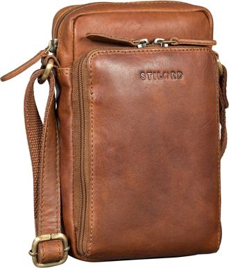 STILORD Luigi Umh&auml;ngetasche Herren Klein Leder Herrentasche zum Umh&auml;ngen Vintage f&uuml;r Smartphone bis 6,5 Zoll Ledertasche Kleine M&auml;nner Schultertasche Echtlede