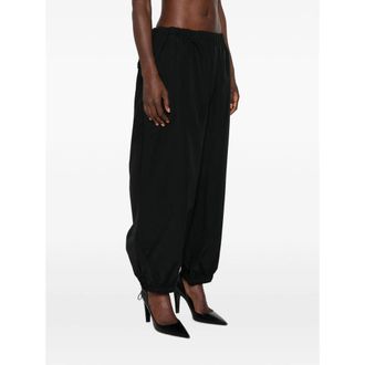 Entire studios Wide-Leg Cotton Trousers - Black