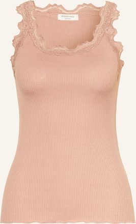 Rosemunde Seidentop Babette Mit Spitze rosa
