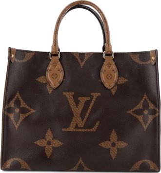 Louis Vuitton OnTheGo Reverse Monogram Giant MM tote bag - Marron