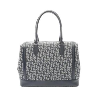 Dior Pre-owned Trotter Handtasche aus Canvas und Leder - - Pre-owned - Damen - Blau - ONE SIZE