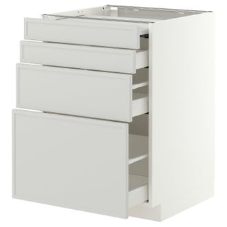 IKEA METOD / MAXIMERA Unterschr auszb Arbeitsfl/3 Schubl