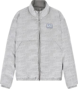 Emporio Armani Gesteppte Logo Jacke - - Jackets - Herren - Grau - XS