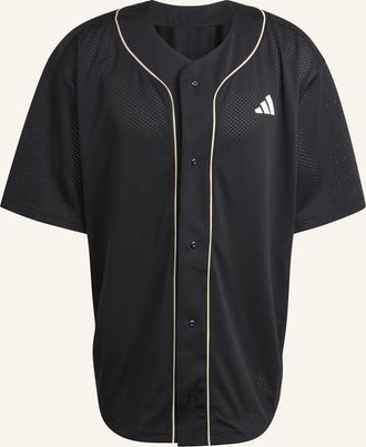 adidas Stadium Mesh Baseballshirt schwarz