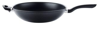 FISSLER Cenit/Wok-Pfanne beschichtet (Ø 32 cm - 5,6 L) große Brat-Pfanne, antihaftend, alle Herdarten - außer Induktion
