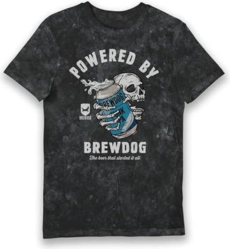 Bioworld BrewDog T-shirt pour adulte Motif cr&acirc;ne Style vintage, Noir, L