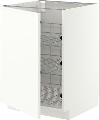 IKEA METOD Unterschrank mit Drahtk&ouml;rben