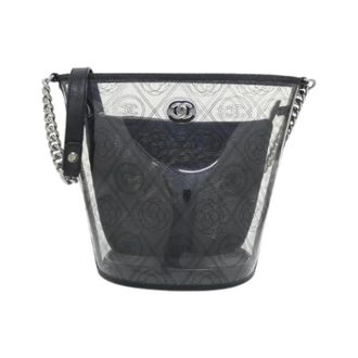 Chanel Pre-owned Sac bandouli&egrave;re en cuir de veau froiss&eacute; PVC - Femme - Pre-owned - Noir - Taille: ONE Size