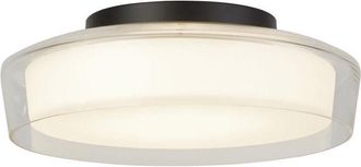 Searchlight Searchlight - Puck Plafonnier de salle de bain 1 lumi&egrave;re, noir mat 3000K IP44