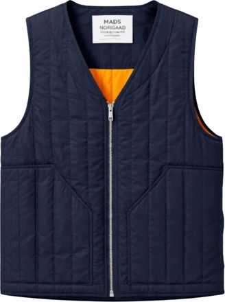 Mads Norgaard Femme, Vestes, Bleu, Taille: 42 FR Francis Vest Poly Twill