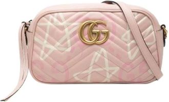 Gucci Sac bandouli&egrave;re vintage matelass&eacute; en cuir Pre-owned - Femme - Pre-owned - Rose - Taille: ONE Size