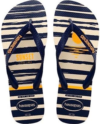 Havaianas Top Nautical, Chanclas Cómodas, Ligeras y Versátiles, Diseños Estilo Marinero, Tiras Anchas, Hombre