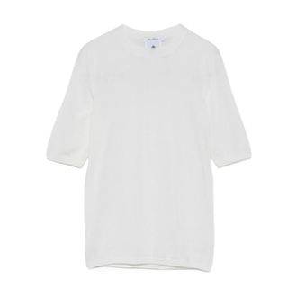 Max Mara Wei&szlig;e Woll-Sweatshirt Eleganter Bequemer Stil - - Tops - Damen - Wei&szlig; - S