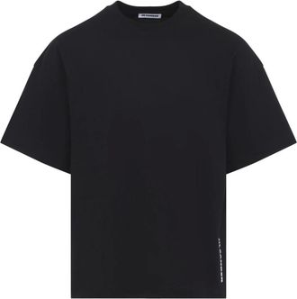 Jil Sander Homme, Tops, Noir, Taille: M T-shirt oversize avec logo