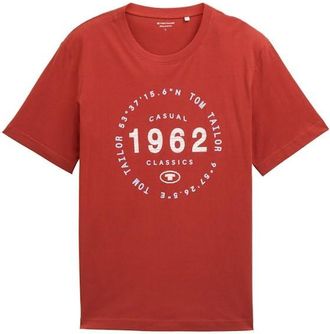 Tom Tailor Herren 1046793 T-Shirt, 14302 - Velvet Red, L EU