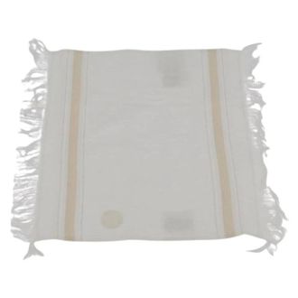 Herm&egrave;s Pre-owned Cotton Scarf - Femme - Pre-owned - Blanc - Taille: ONE Size