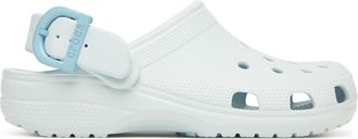 Crocs Pantoletten Crocs Classic Enamel Buckle Clog 213347 Hellblau