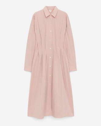 Arket Hemdkleid Mit Falten -Orange