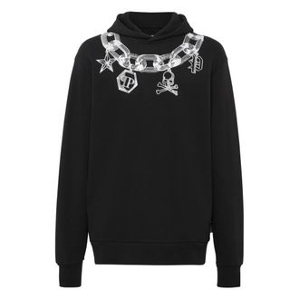 Philipp Plein Hooded Sweatshirt - - Sweatshirts & Hoodies - Herren - Schwarzk - M
