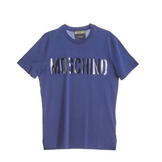 Moschino Ikones Blaues T-Shirt - - Tops - Herren - Blau - S