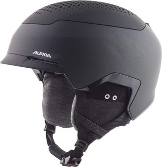 Alpina GEMS - sicherer, perfekt klimatisierter und komfortabler Skihelm für Erwachsene, mit waschbarem Innenfutter - Black-Rose matt - M (55-59 cm)