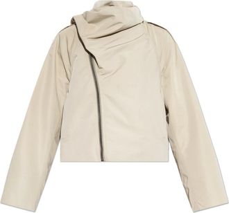 Rick Owens Femme, Vestes, Beige, Taille: ONE Size Veste avec &Eacute;charpe D&eacute;corative