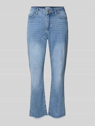 More & More Cropped Jeans mit Fransen
