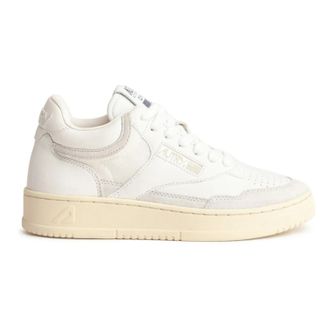 Autry Baskets Open Mid Cuir/Suede Autry